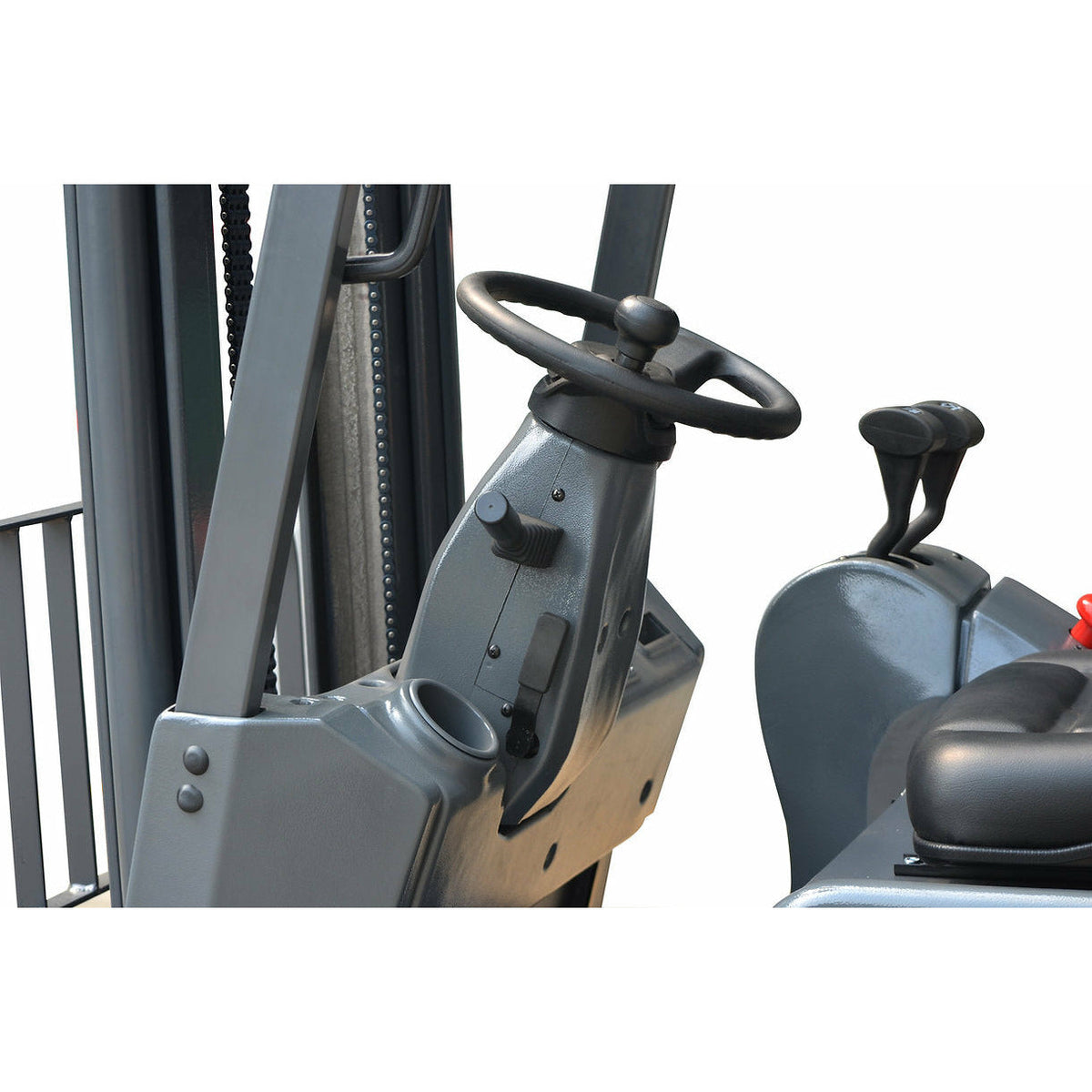 EKKO 3 Wheel Electric Forklift, 3300 lb Cap., 177" Lift Ht., Side Shif ...